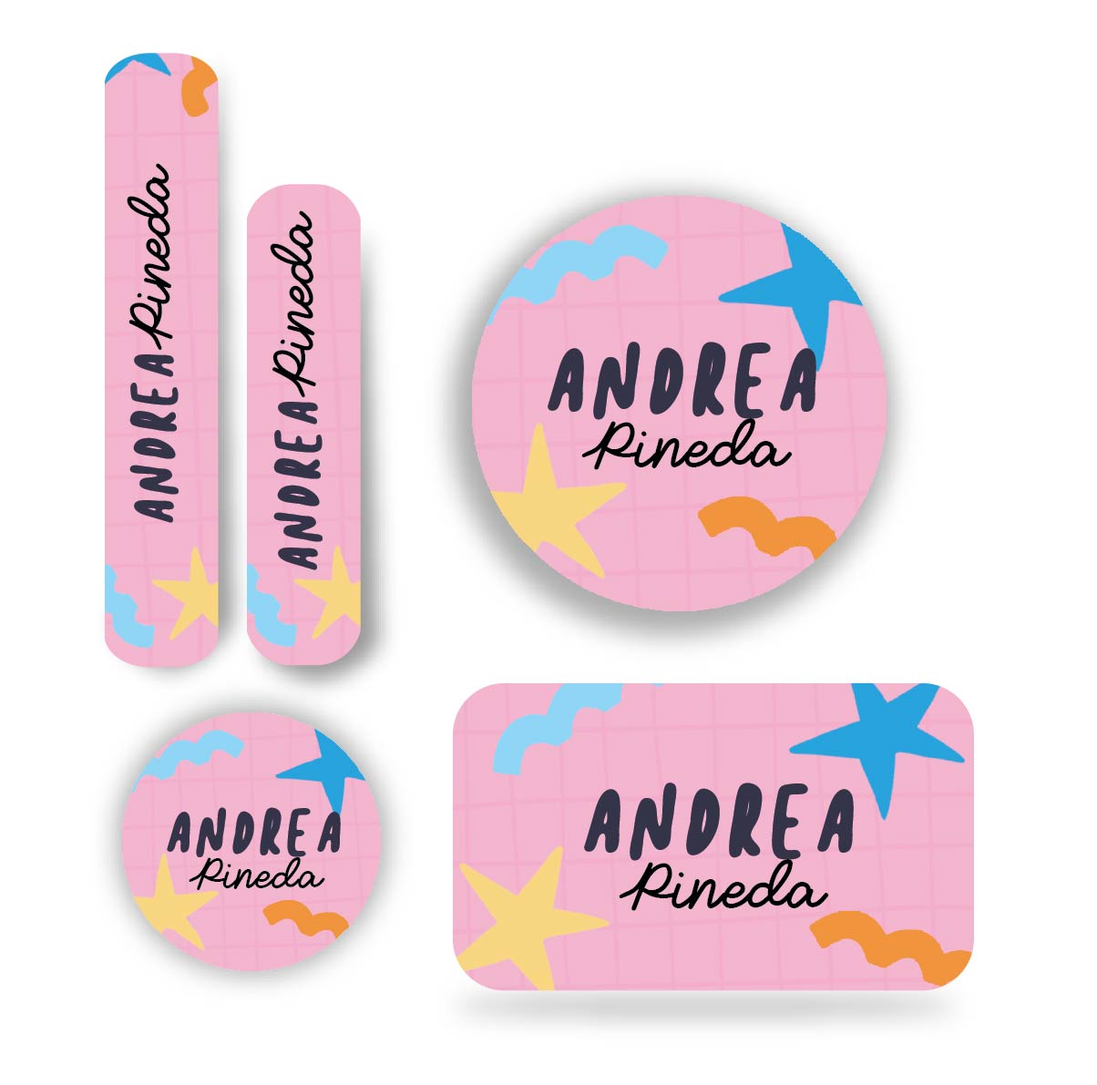 Name tag Niña Rosado – Deta & Arte